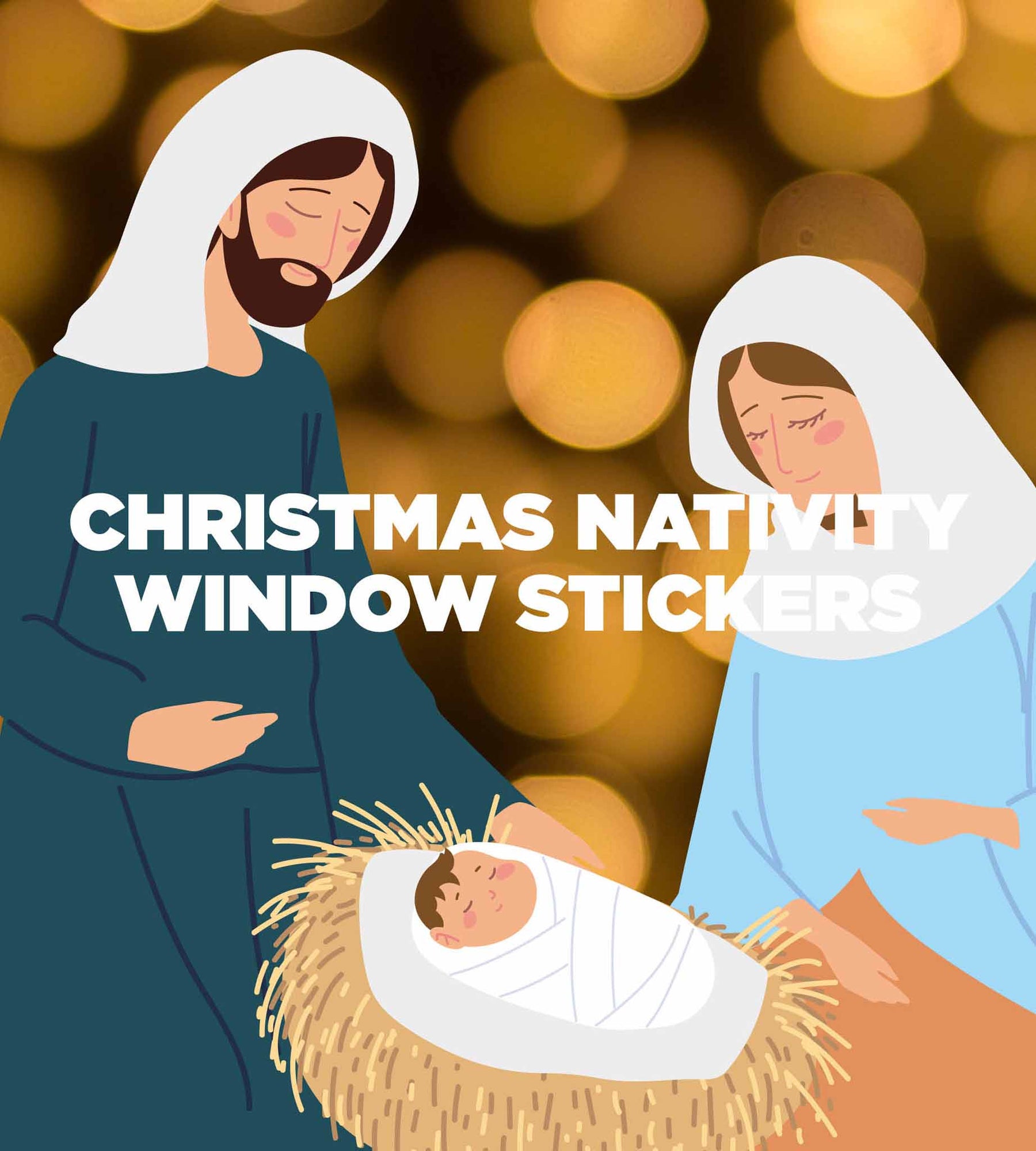 Christmas Nativity Window Stickers