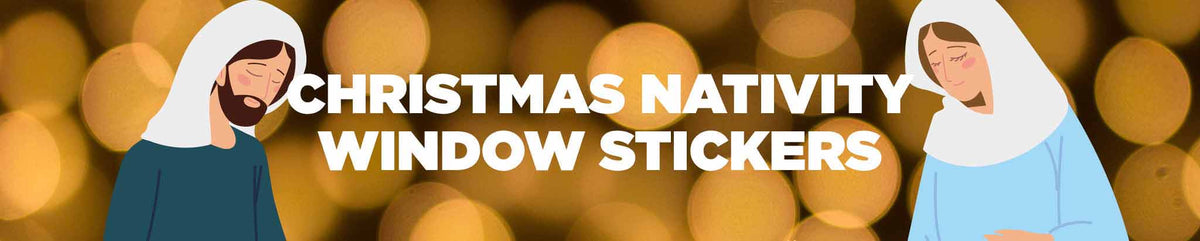 Christmas Nativity Window Stickers | Nativity Clings | Stickers4
