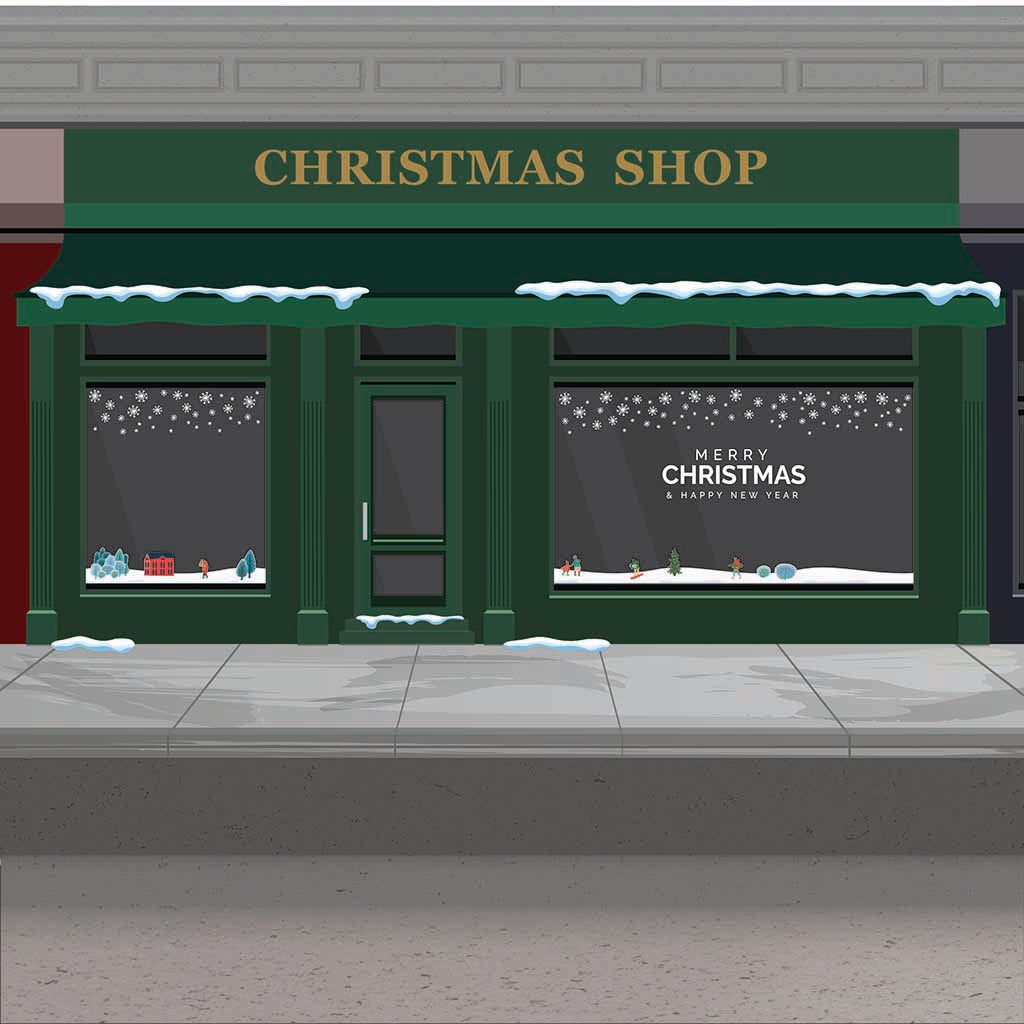 Bauble & Star Christmas Window Stickers Pack | Self Cling | STickers4