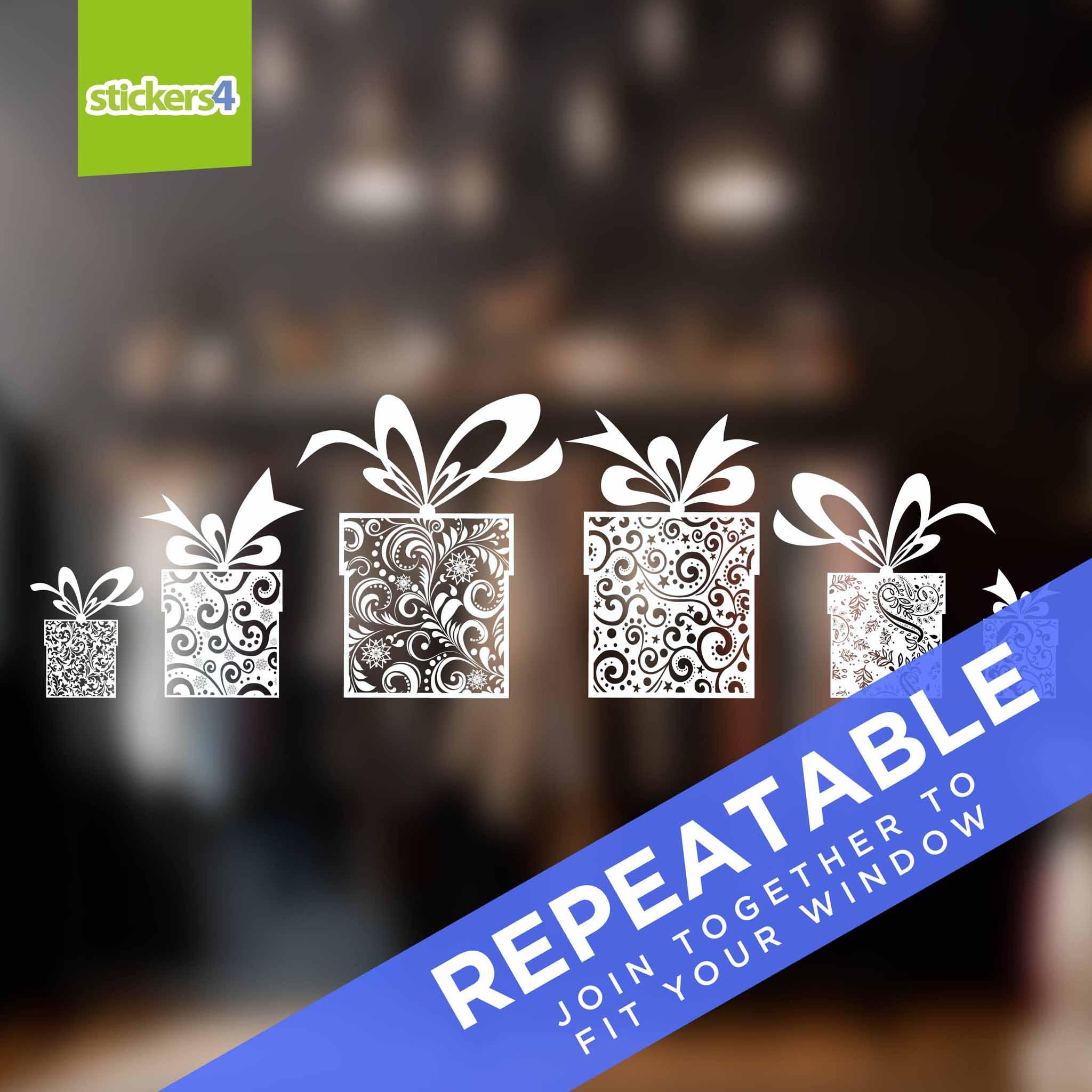 Classic Presents Cling Window Border