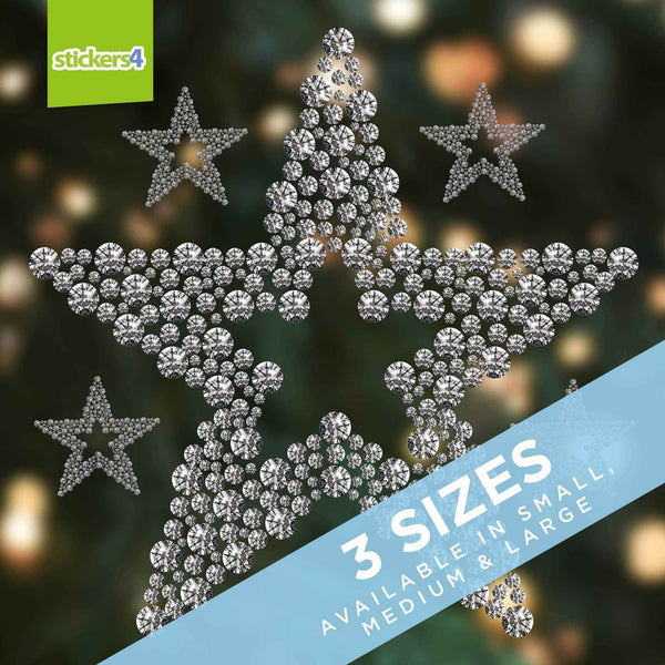 Crystal Stars decorative window stickers | Self cling | Stickers4