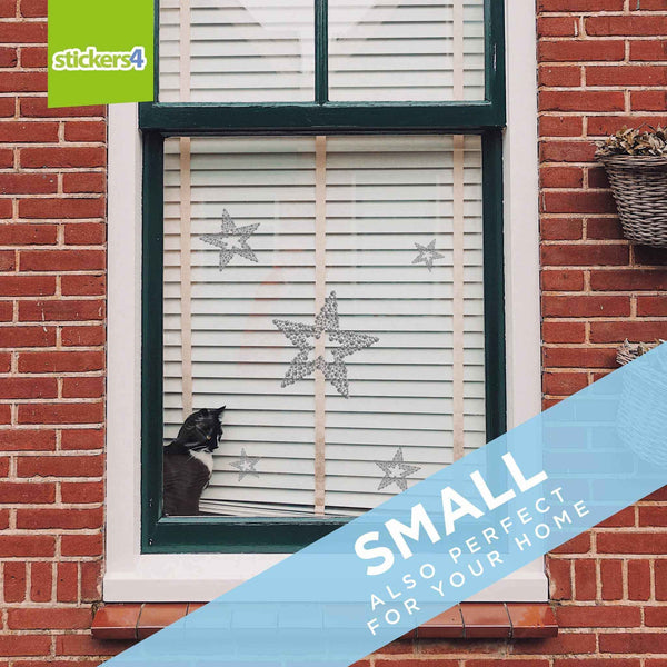 Crystal Stars decorative window stickers | Self cling | Stickers4