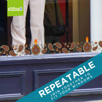 Diwali Festival Border Window Sticker