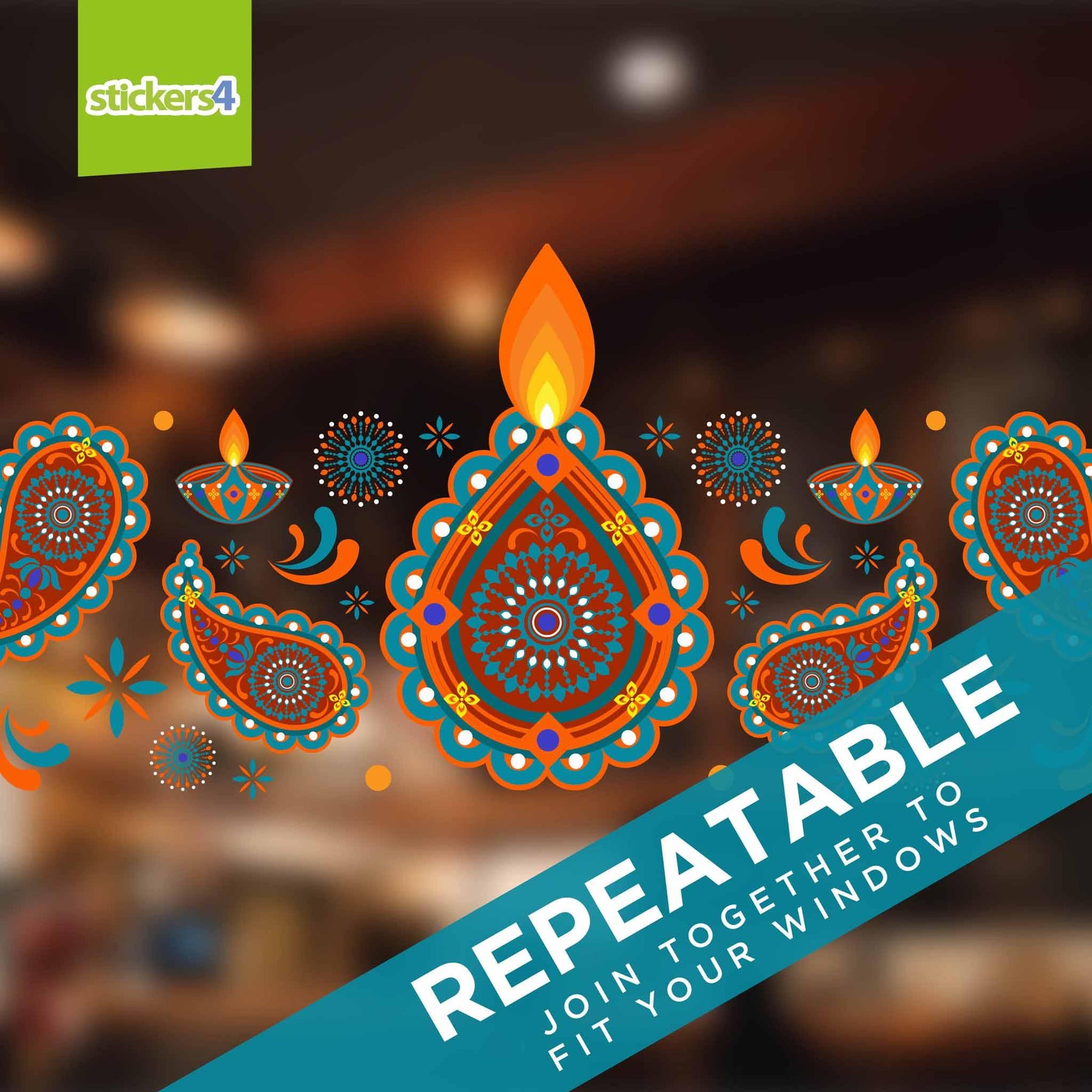 Diwali Window Stickers