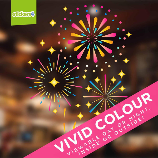 Diwali Fireworks Window Sticker