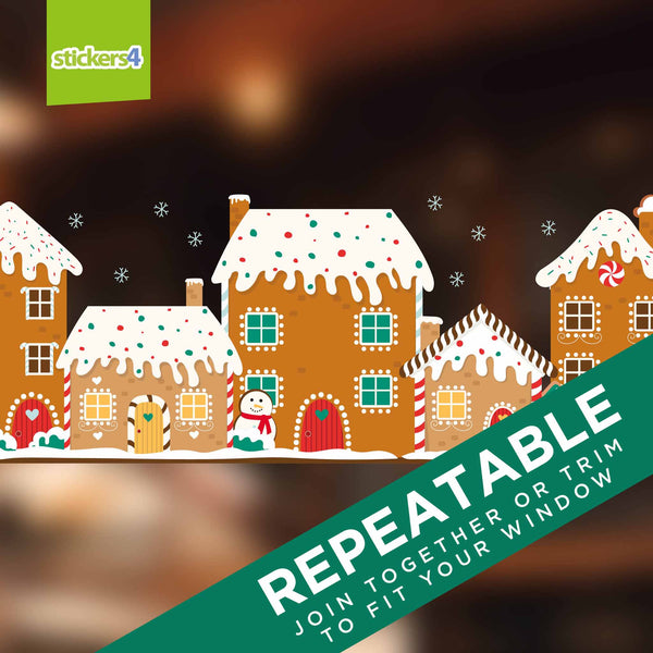 Christmas borders and corner window stickers