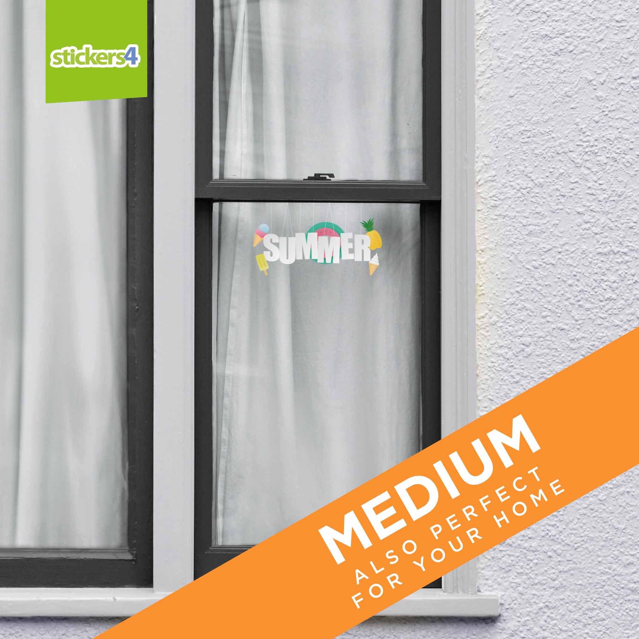 'Hanging' Summer Window Sticker | Summer Window Display