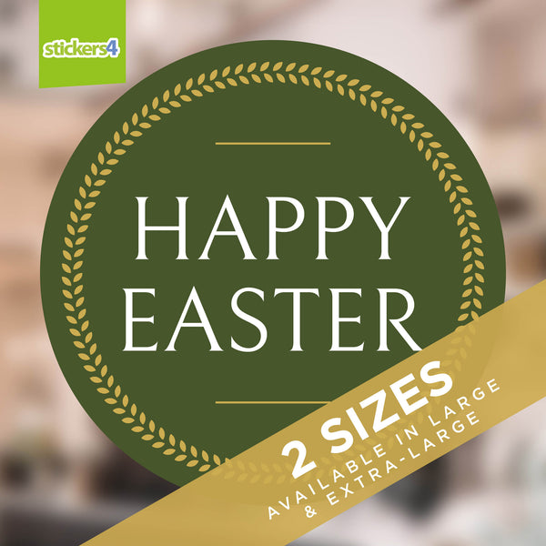 Happy Easter Roundel Window Sticker | Easter Window Display