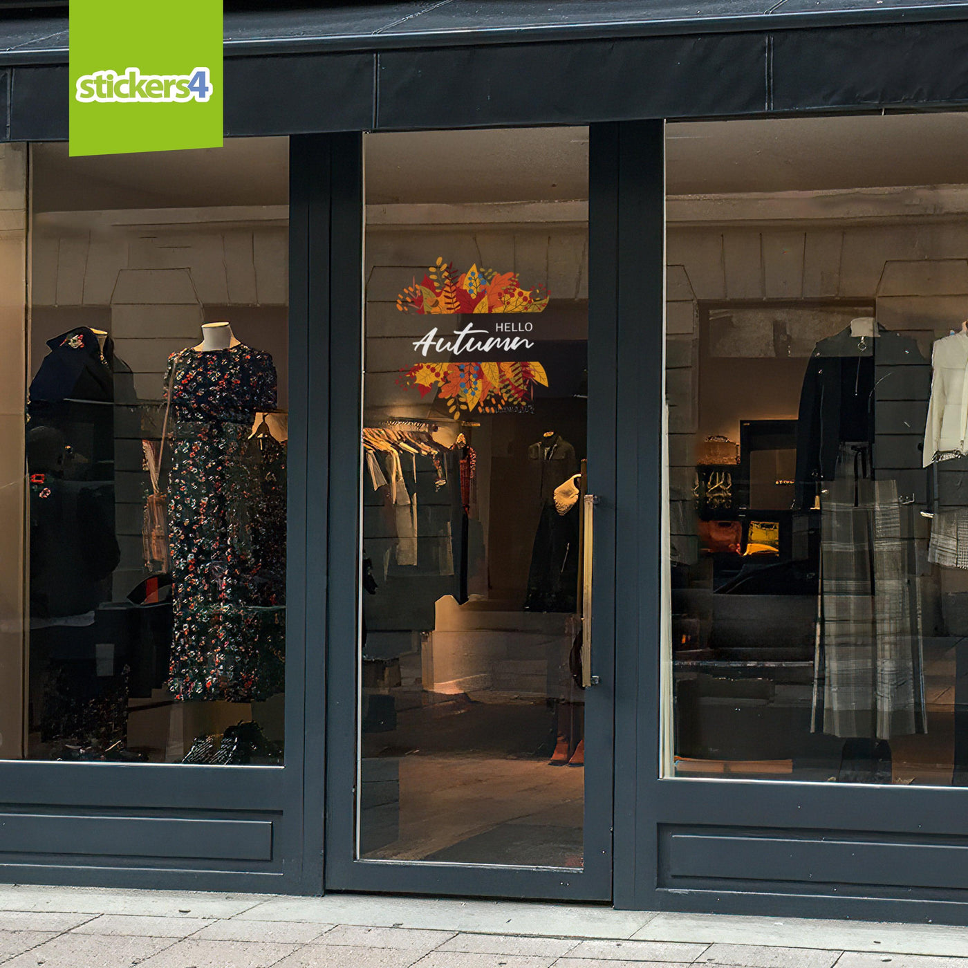 Autumn Window Stickers | Autumnal Leaves and Trees | Stickers4