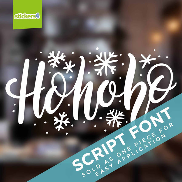 Ho Ho Ho Window Sticker | Xmas Writing for Windows
