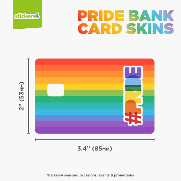 PRIDE Credit Card Stickers | Bank Card Skins