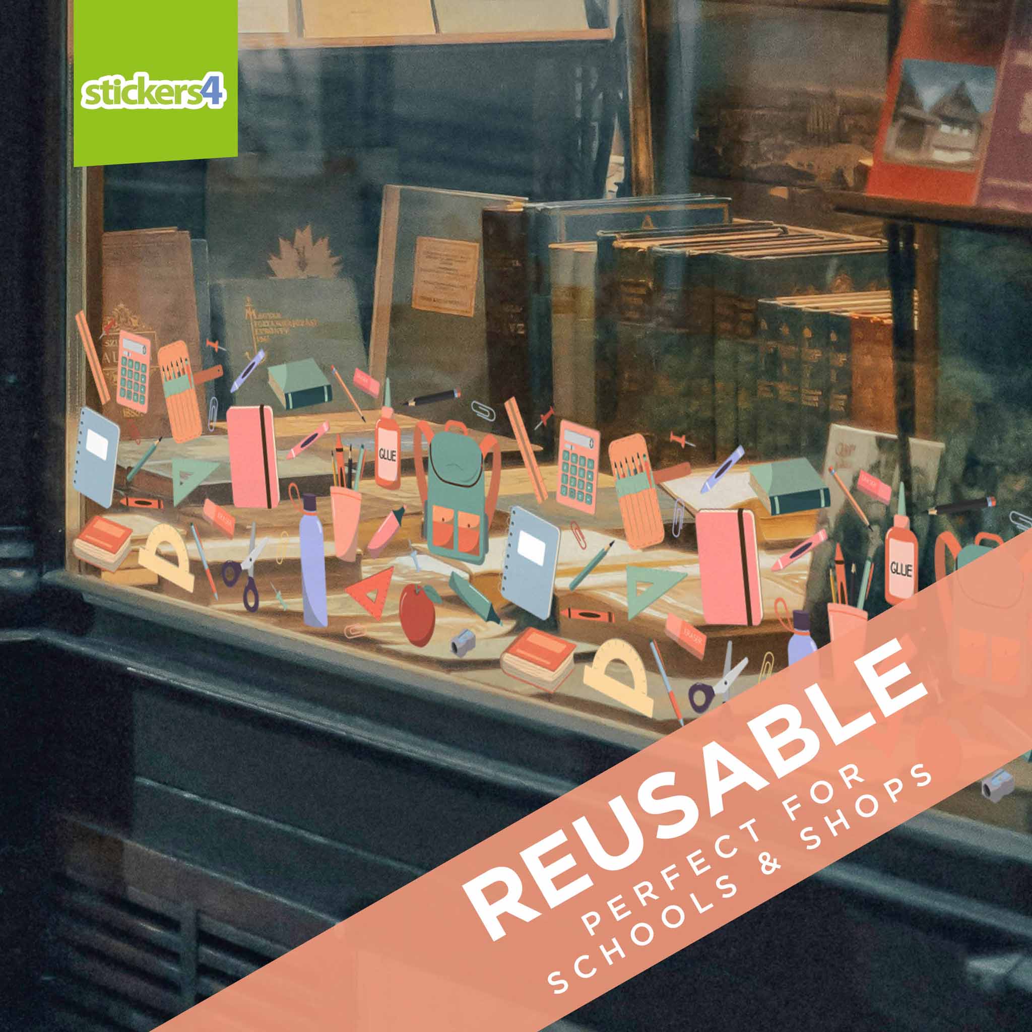 Back to School Window Stickers | Schools and Shop Windows