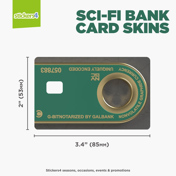Sci-Fi Credit Card Stickers | Bank Card Skins
