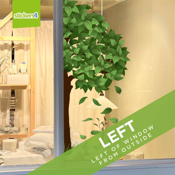 Spring Summer Tree Sticker | Shop Window Decoration | Stickers4