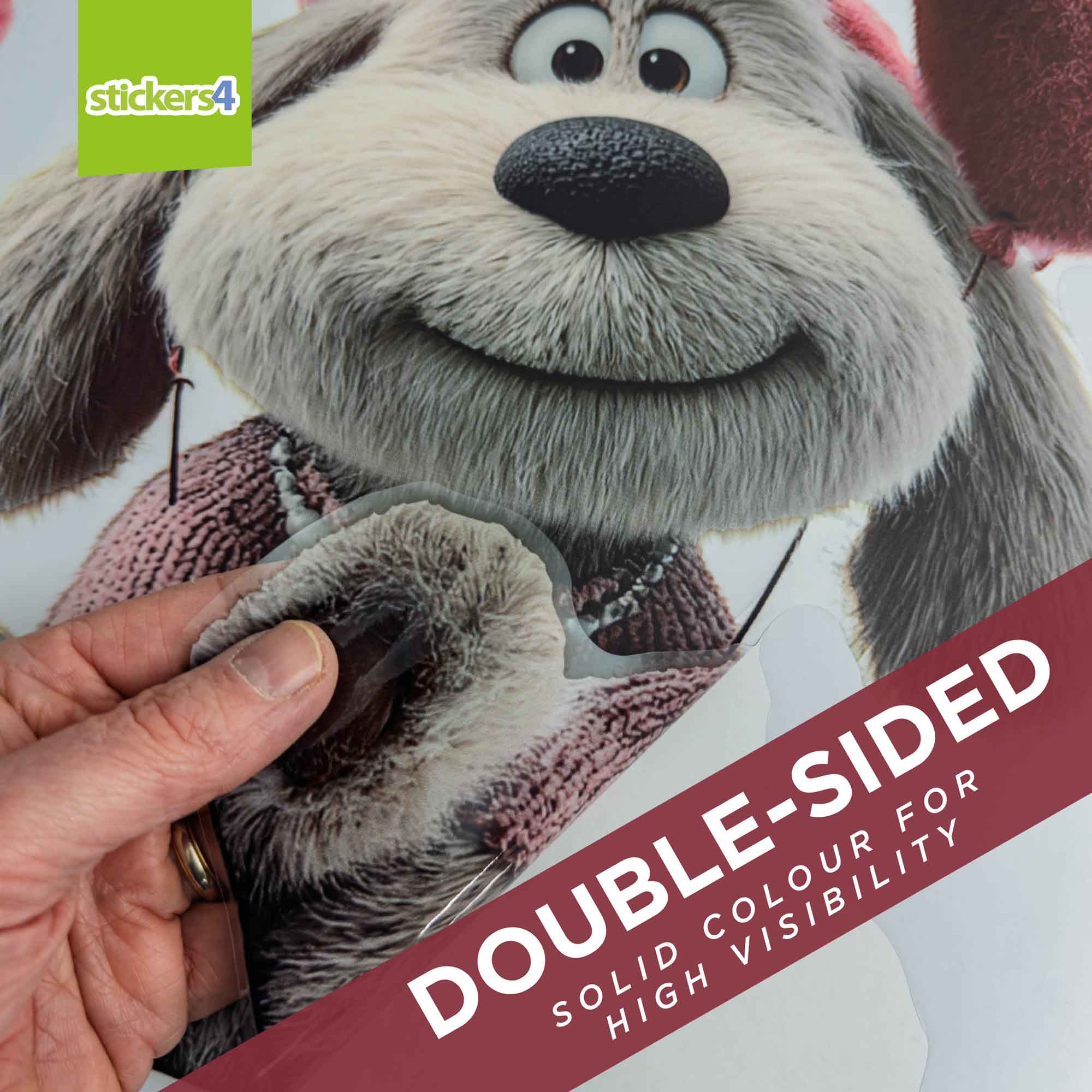 Puppy Love Window Sticker | Valentine's Day Window Cling | Stickers4