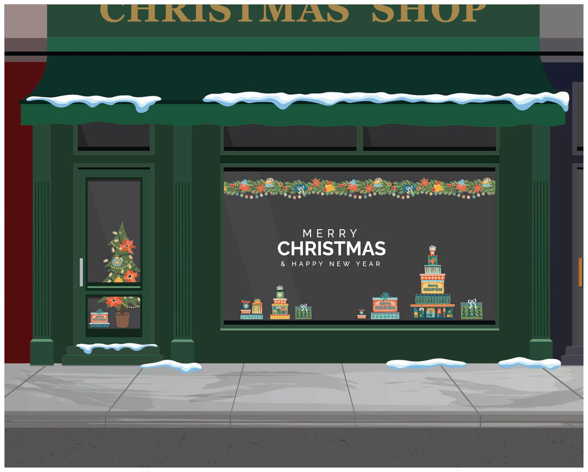 Christmas Window Display ideas - Modern Magic Christmas Window Display