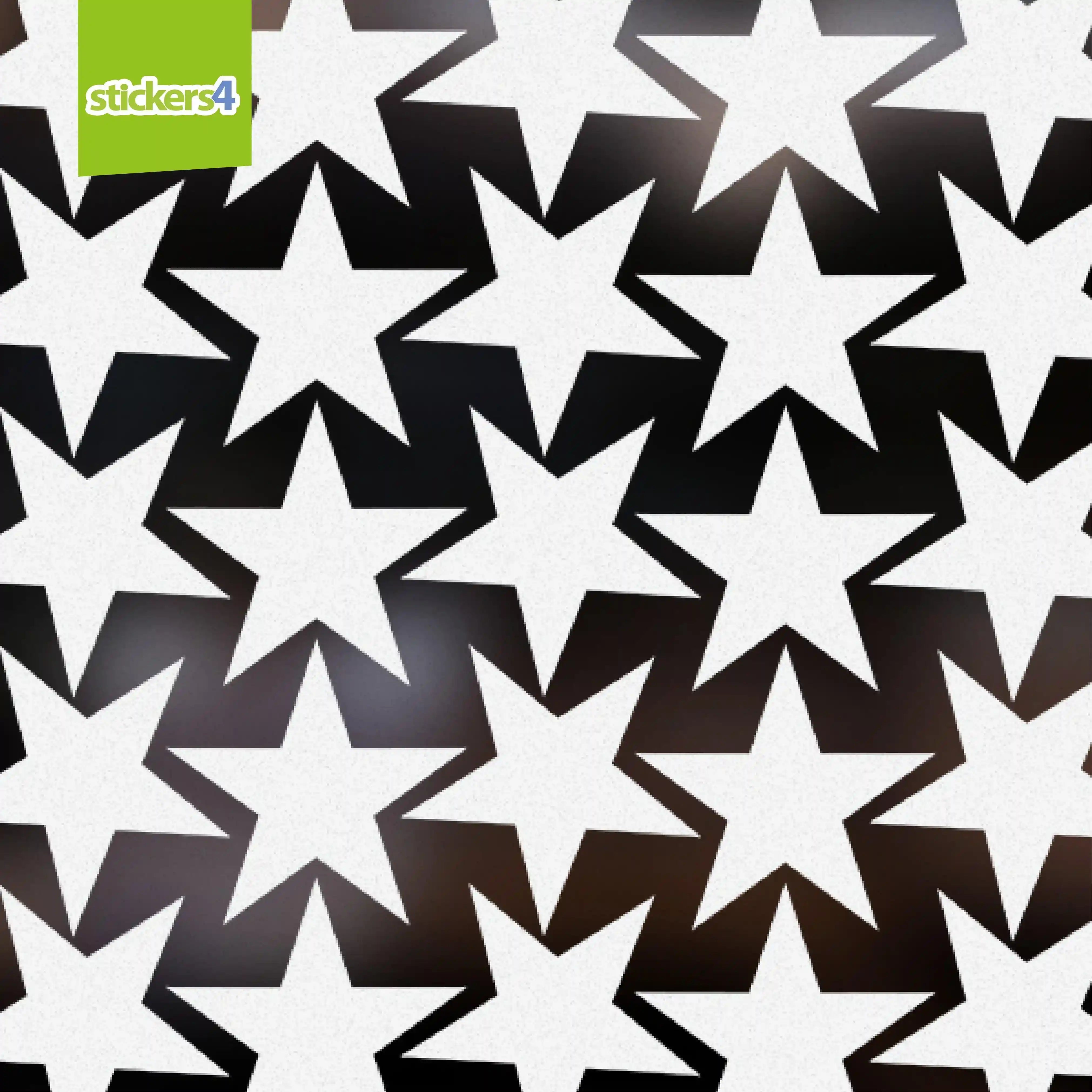 60 x Small Star Window Clings