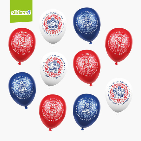 CRIII Coronation - Official Logo 'Balloon' Effect Window Clings - SMAL