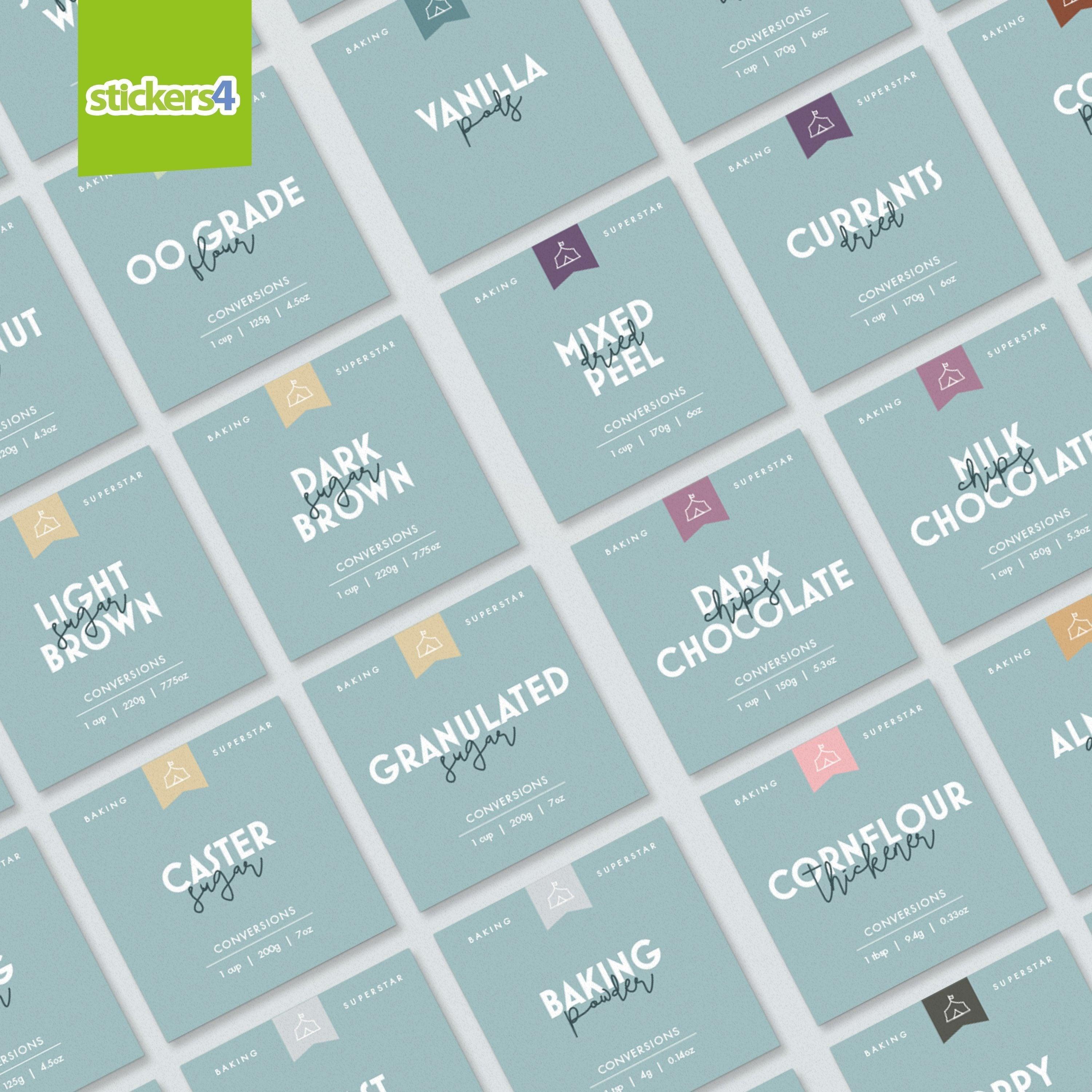 Bake Off Inspired Baking Labels for Jars