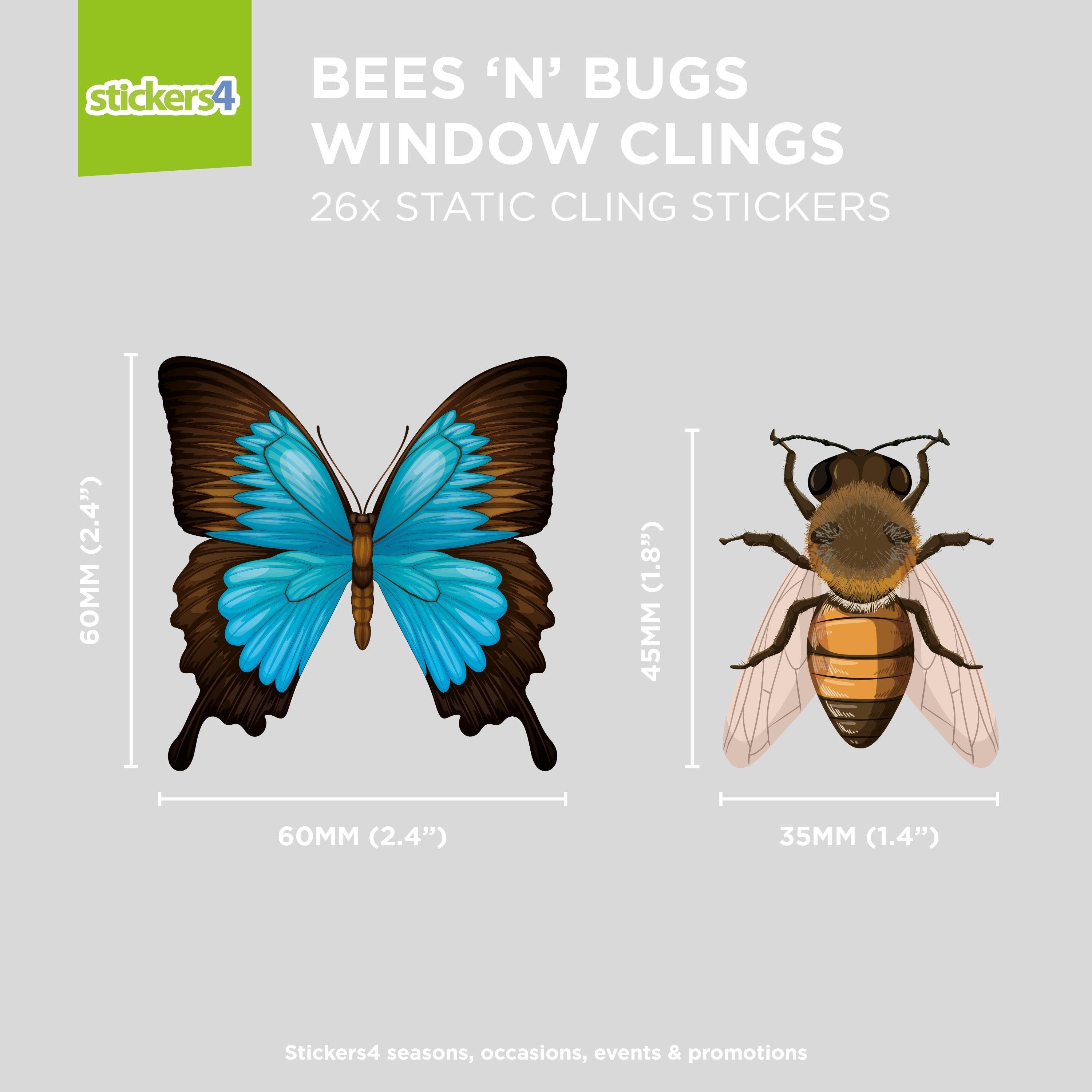 Bees and Bugs Window Stickers | Decorative stickers | Stickers4