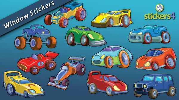 Carzy Cars Window Stickers