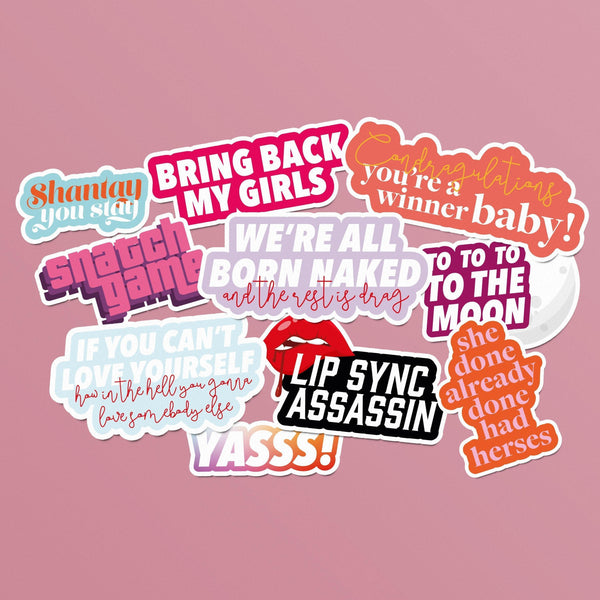 Drag Race Themed Stickers | Pack 1