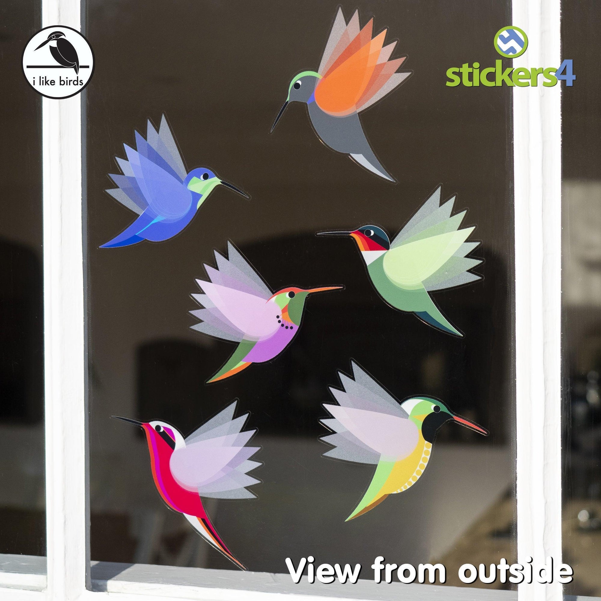 Exotic Hummingbirds | I Like Birds window stickers | Stickers4