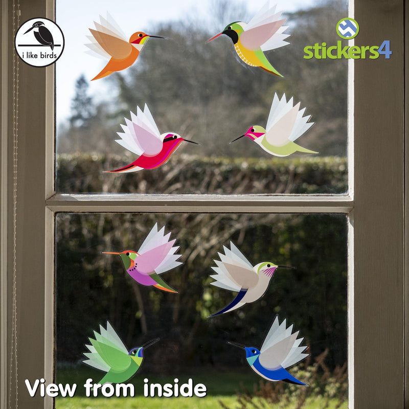 Exotic Hummingbirds window sticker | I Like Birds | Stickers4