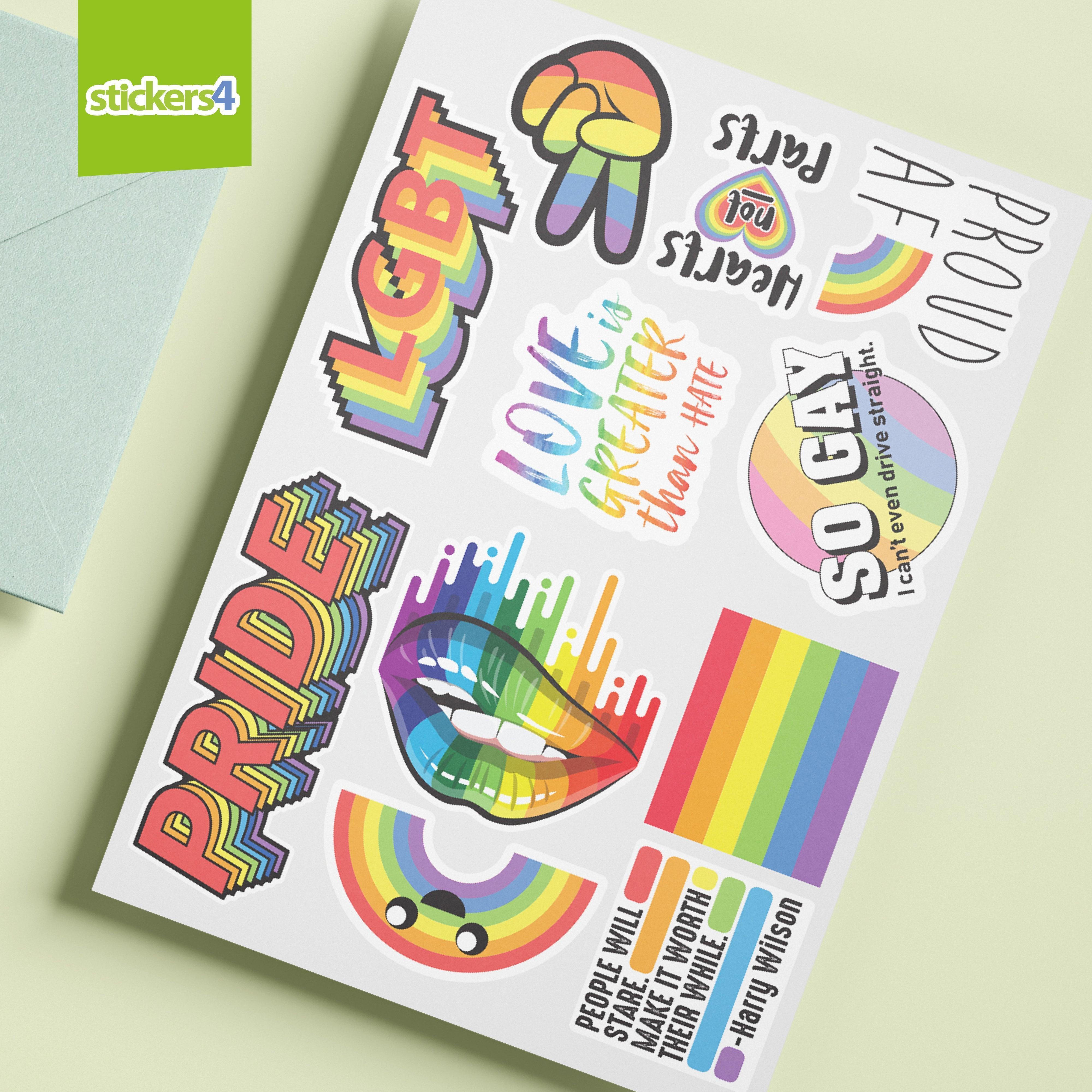 LGBT Pride sticker pack | Decorative accessories | Stickers4