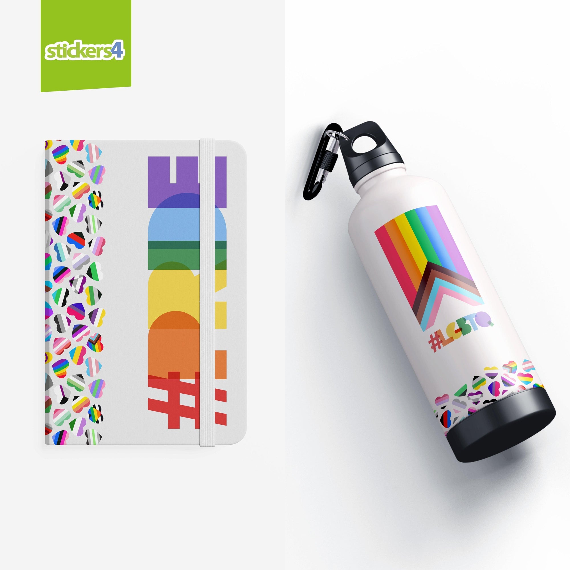 Pride Hearts & Flags Sticker pack